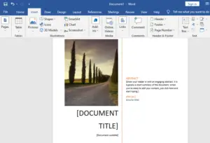 What Is Cover Page In MS Word? - Explain Here