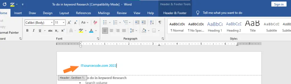 What Is Header And Footer In MS Word? - Explain Here