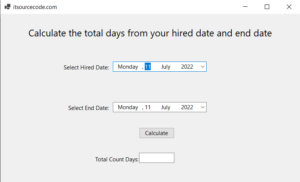 DateTimePicker Control in VB.net - Properties, Method and Events