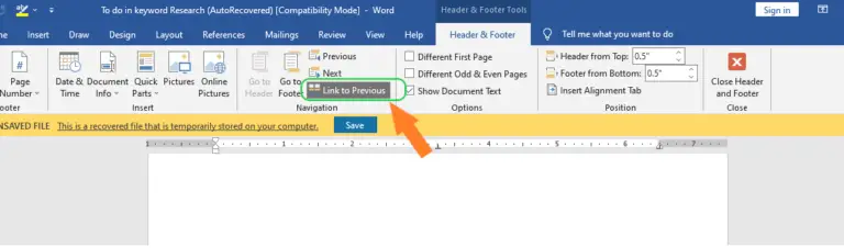 How To Add Page Number In MS Word
