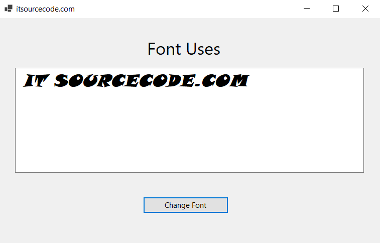 Font Dialog Box In VB Properties Methods And Events