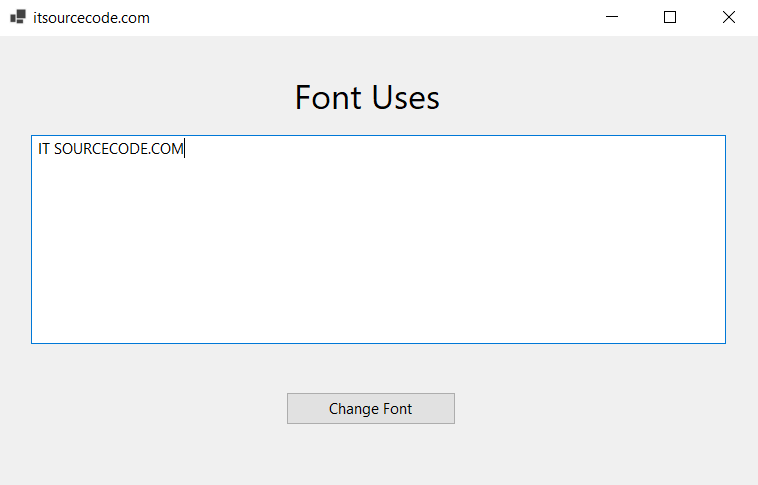 Font Dialog Box In VB Properties Methods And Events