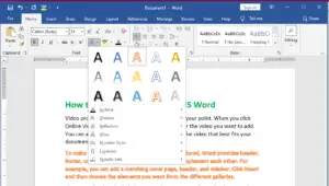 How To Change Font Color and Highlight Text In MS Word