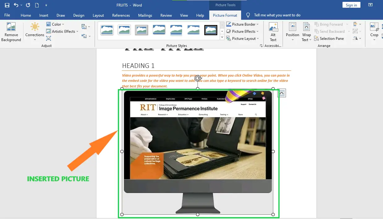 How To Use Graphics In Word