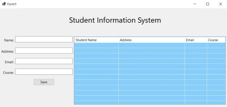 ListView Control in VB.net - Properties, Methods and Events