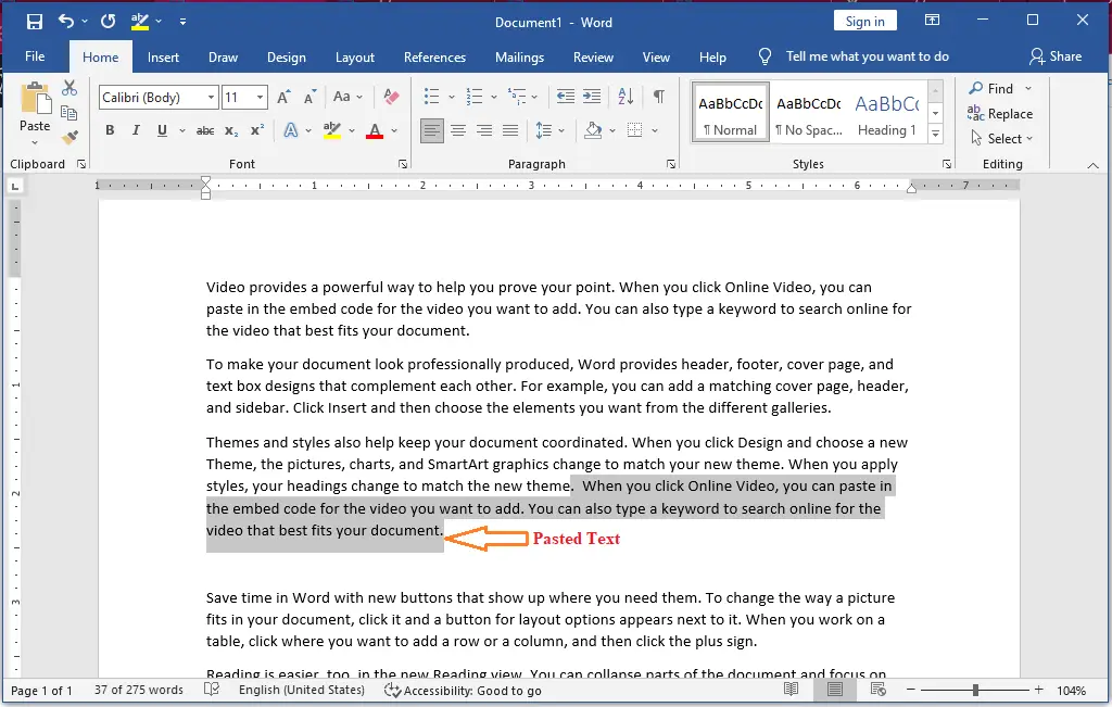 Can Cut And Paste In Word