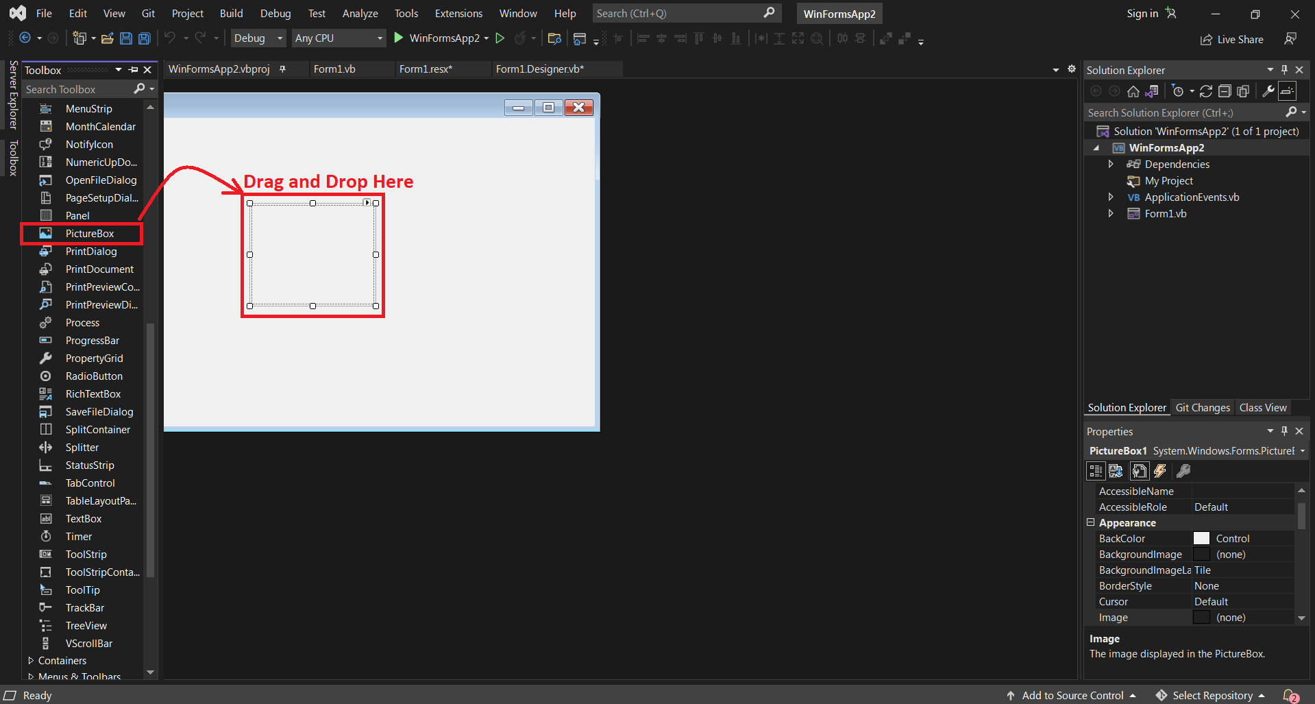 PictureBox Control In VB Properties Methods And Events