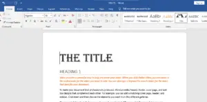 How To Apply Quick Styles In Word