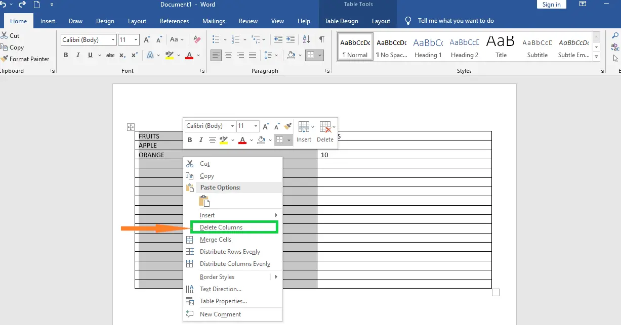 How To Put Rows And Columns In Microsoft Word