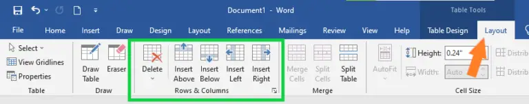 How To Add Rows And Columns In MS Word