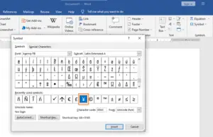 How to Insert Symbol in MS Word - Symbol and Special Characters