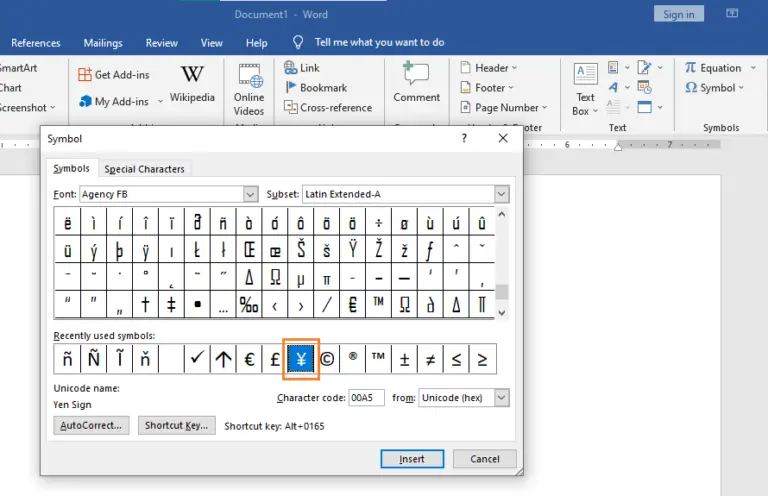 How to Insert Symbol in MS Word - Symbol and Special Characters