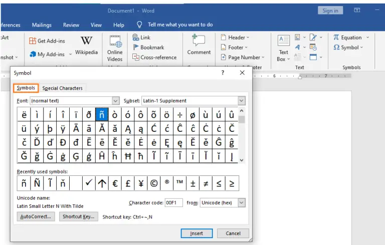 How to Insert Symbol in MS Word - Symbol and Special Characters