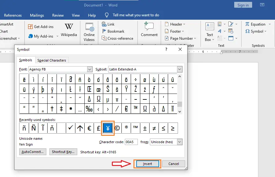 How To Insert Symbol In MS Word Symbol And Special Characters