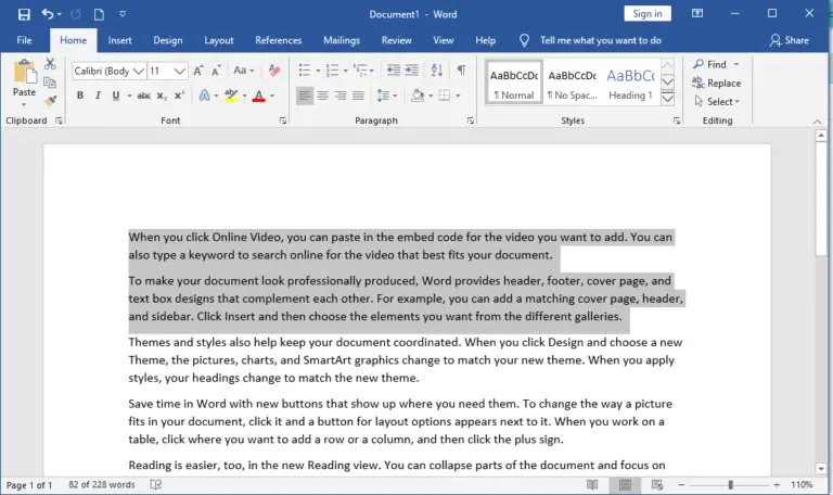 How to Delete Text in MS Word - Delete Text in MS Word