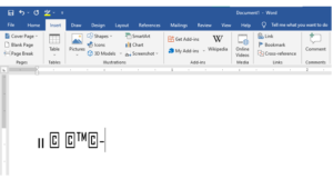 How to Insert Symbol in MS Word - Symbol and Special Characters