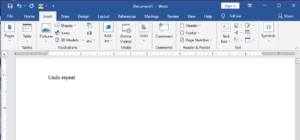 Undo in MS Word - How To Undo and Redo In MS Word