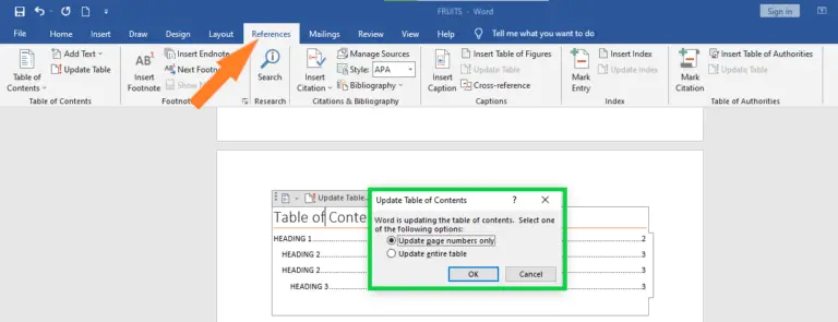 How To Create Automatic Table Of Contents In Word