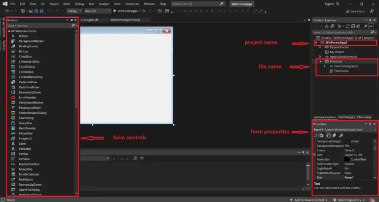 Form Controls in VB.net - Windows Form Controls in VB.net
