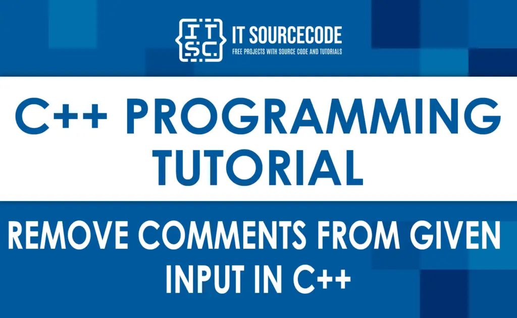 Remove Comments From Given Input In C With Example