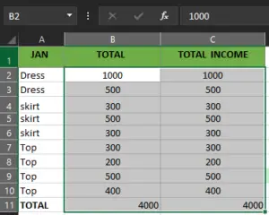Sum function Excel Examples and Explanation