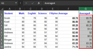 How To Get Average Function In Excel With Examples