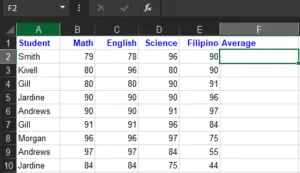 How To Get Average Function In Excel With Examples