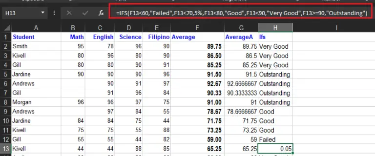 How To Use The IFS Excel Function In Simple Way