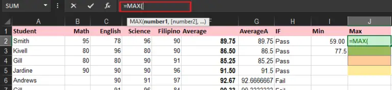 How To Use Max Function In Excel With Examples and Tricks