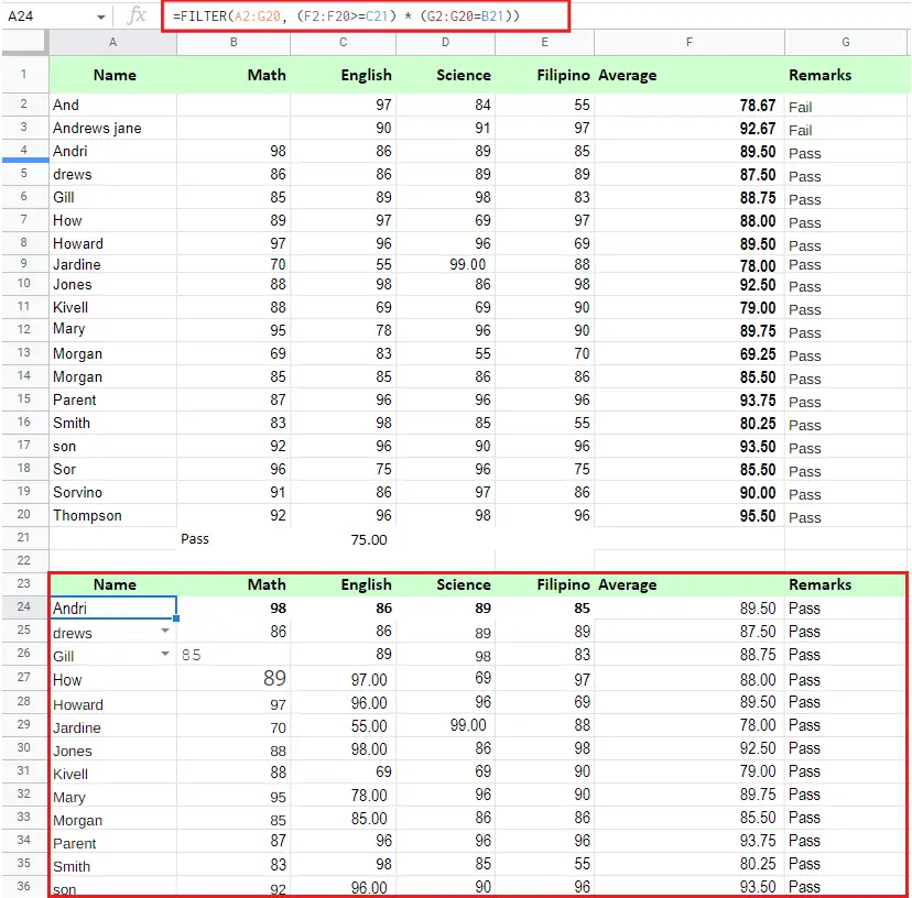 Excel Filter Function With Examples And Basic Formulas
