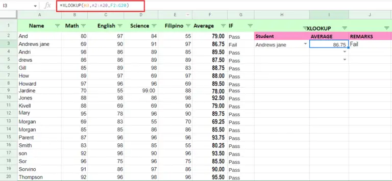 XLOOKUP Function Step-by-Step Guide With Examples