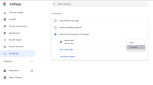 What is about:blank Page and How To Remove - Itsourcecode.com