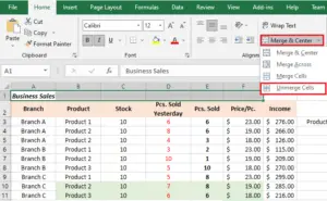 How To Unmerge Cells In Excel Step by Step Guide