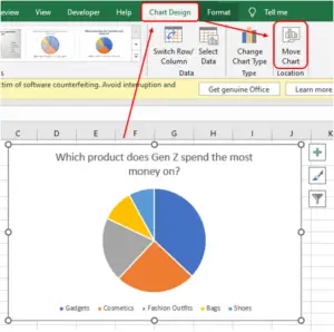 How To Move A Chart In Excel To A Chart Sheet