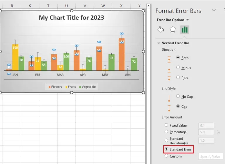 How To Add Error Bars In Excel Simple Tutorial