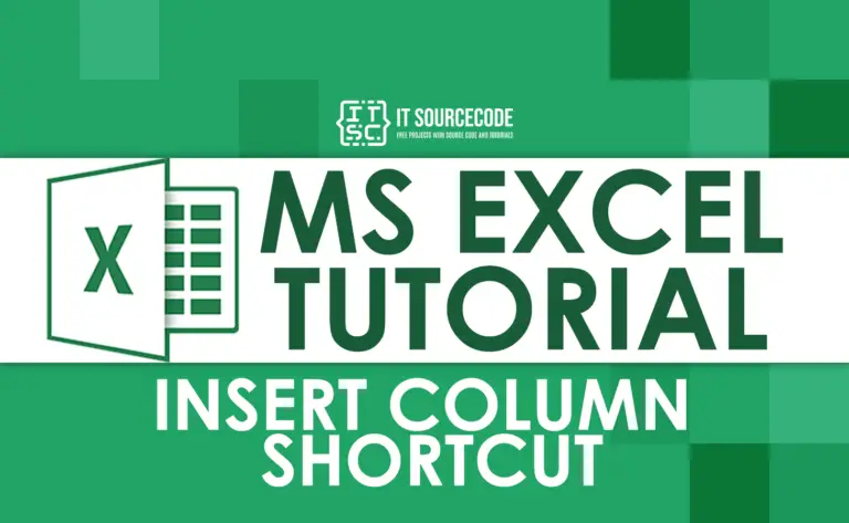 How To Insert Column In Excel Using Top Shortcuts