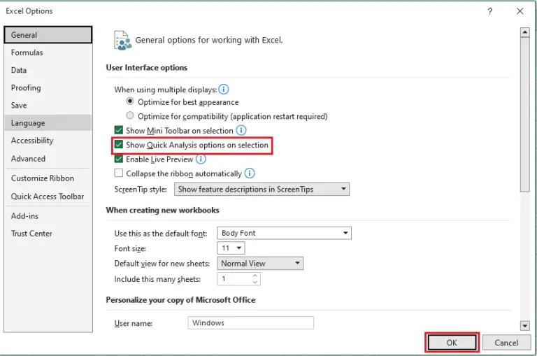 Quick Analysis Tool In Excel How To Use And Where To Find