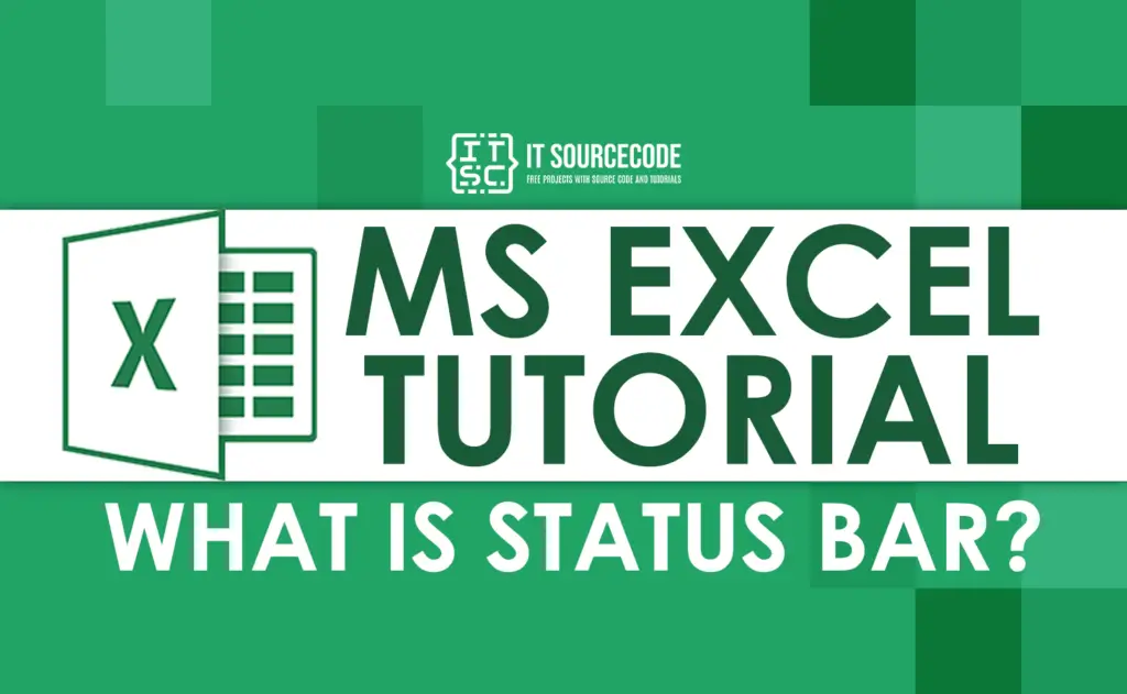 What Is A Status Bar In Excel And How To Customize It