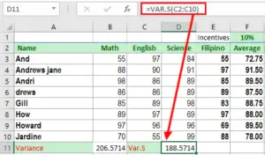 Excel Variance Function From Beginner to Pro in No Time