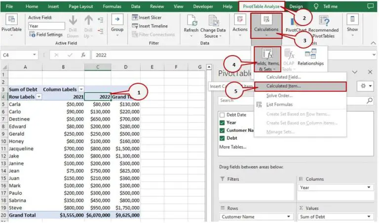 How To Calculate Percentage Difference In Excel Pivot Table