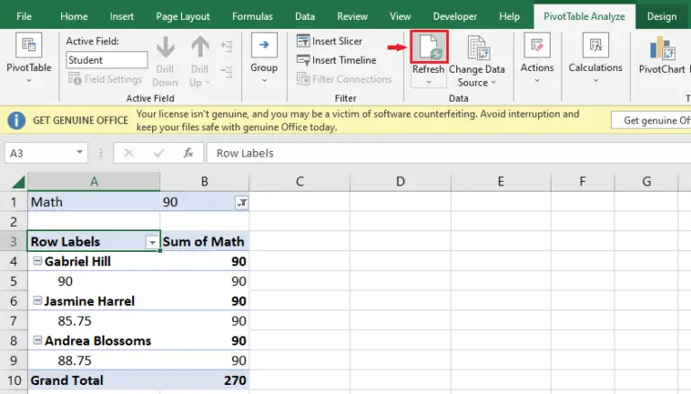 How To Refresh A Pivot Table In Excel In Just Seconds