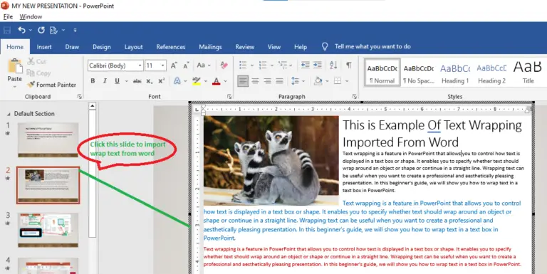 A Beginner's Guide of PowerPoint Text Wrapping