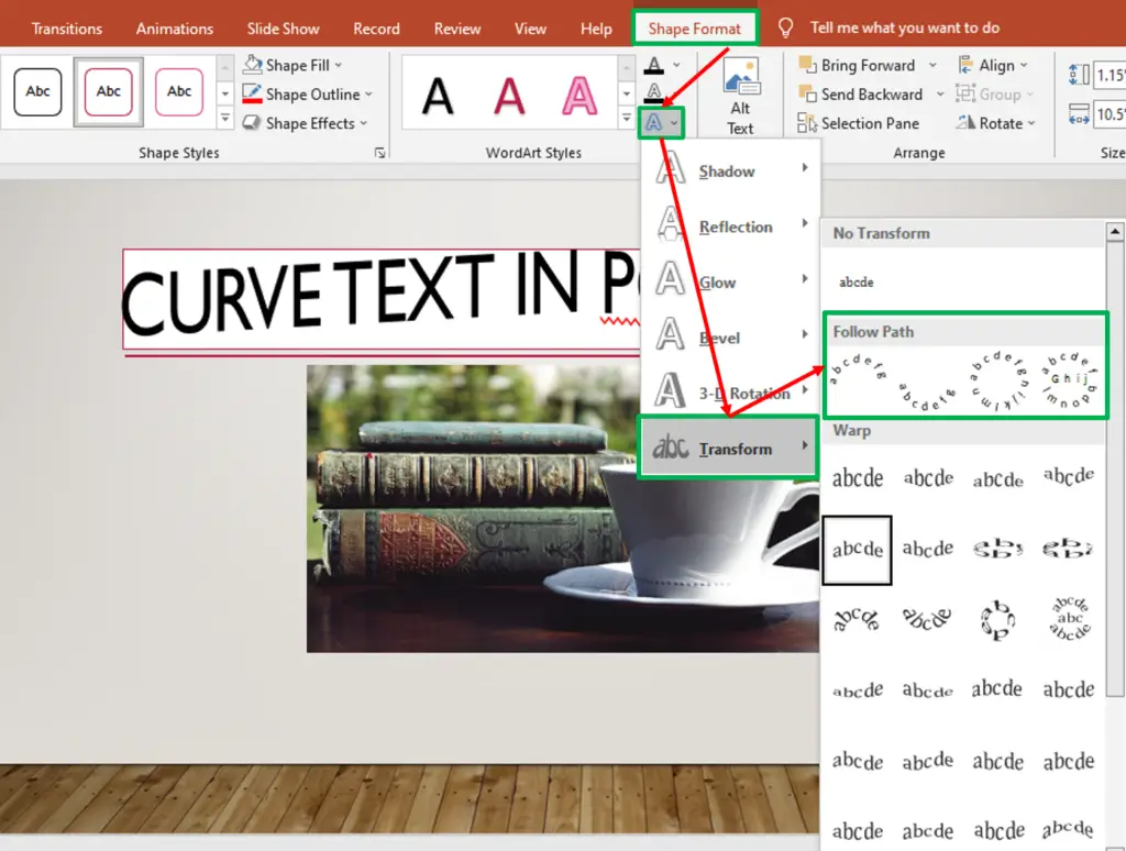 How To Curve Text In Ppt Powerpoint Guide Step By Step