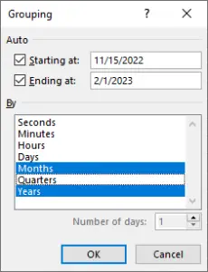Grouping Excel Pivot Table: Group And Ungroup