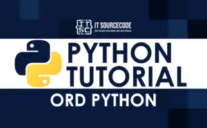 Ord Python Syntax, Usage And Example Programs