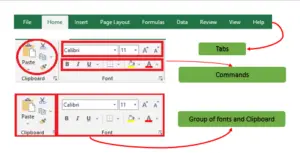 Different Parts of Excel Window And Its Function
