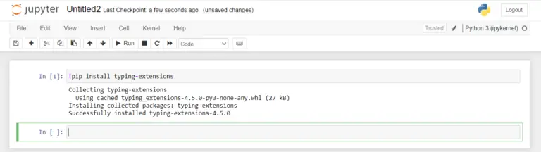 Modulenotfounderror: no module named typing_extensions [Solved]