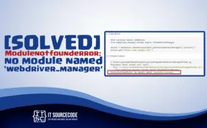 Modulenotfounderror: no module named webdriver_manager |Fixed