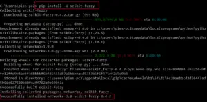 Modulenotfounderror: no module named skfuzzy [SOLVED]