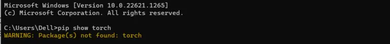 Modulenotfounderror no module named torch [SOLVED]